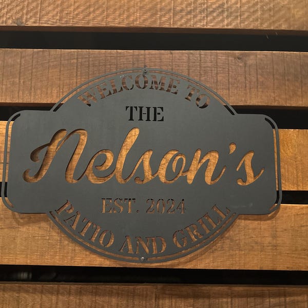 Custom Metal Family Crest Sign / Family Crest / Metal Family Crest ...