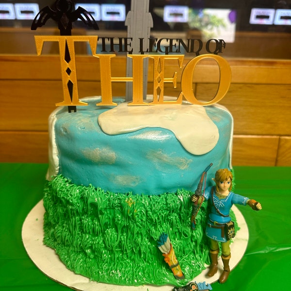 Zelda Personalized Cake Topper - Etsy