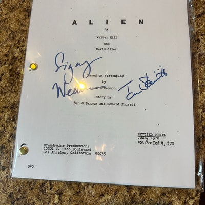 ALIEN Movie Script - Etsy