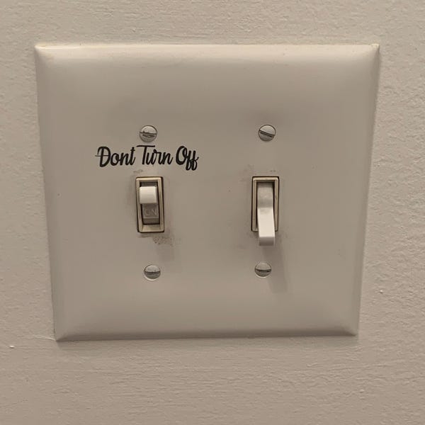 Custom Light Switch Labels // Light Switch Stickers // Light Plate ...