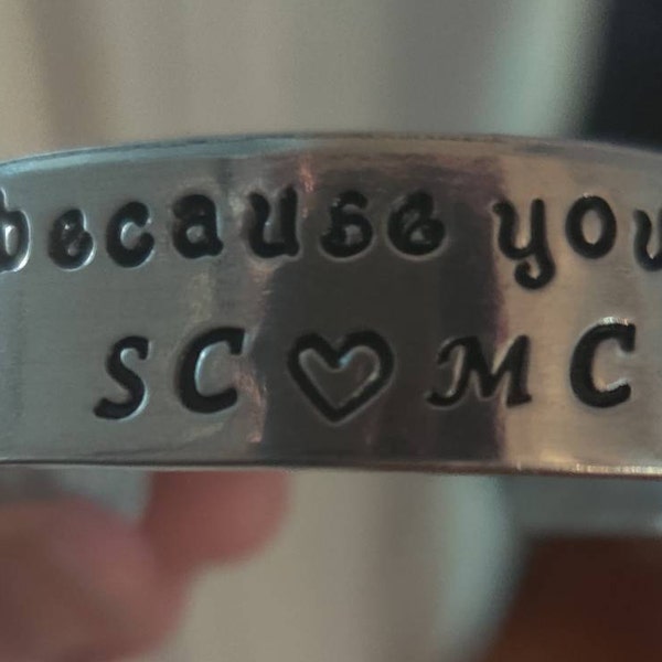 Song Lyrics Bracelet / Custom and Personalized Cuff Bracelet / Hand ...