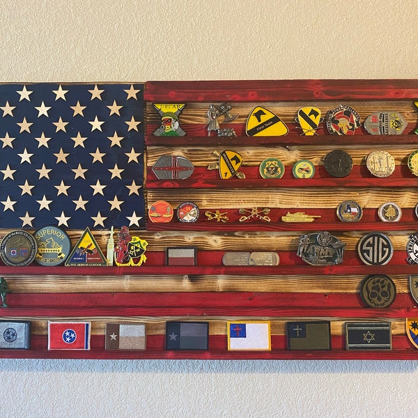 Thin Red Line Firefighter Challenge Coin Display, Fireman Challenge ...