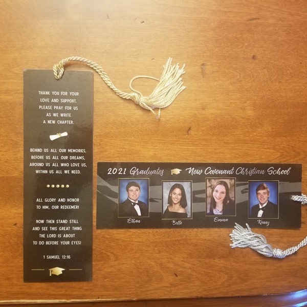 Preschool Graduation Bookmarks With Tassels | Stepping up Guest Favors ...