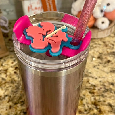 Hibiscus Flower Stanley Tag, Stanley Cup Accessory, Hibiscus Gifts ...