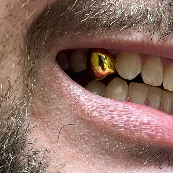 Custom 1 Open Face Tooth Cap Grillz - Etsy