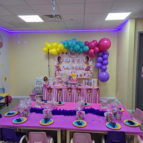 Fancy Nancy Table Banner- Fancy Nancy Backdrop- Fancy Nancy Party ...