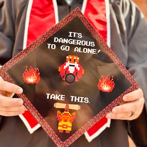 Legend of Zelda Printed Graduation Cap Topper, Funny Grad Cap Topper ...