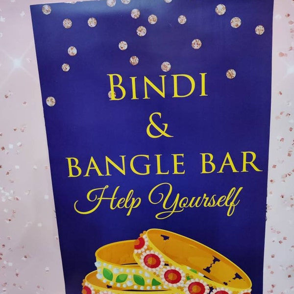 Bindi and Bangle Bar Sign as Mehndi Signs, Maiyan and Choora Sign ...