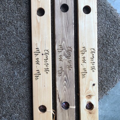 Wedding Shot Board, Couples Shot Board, Mini Ski Board for Shots ...