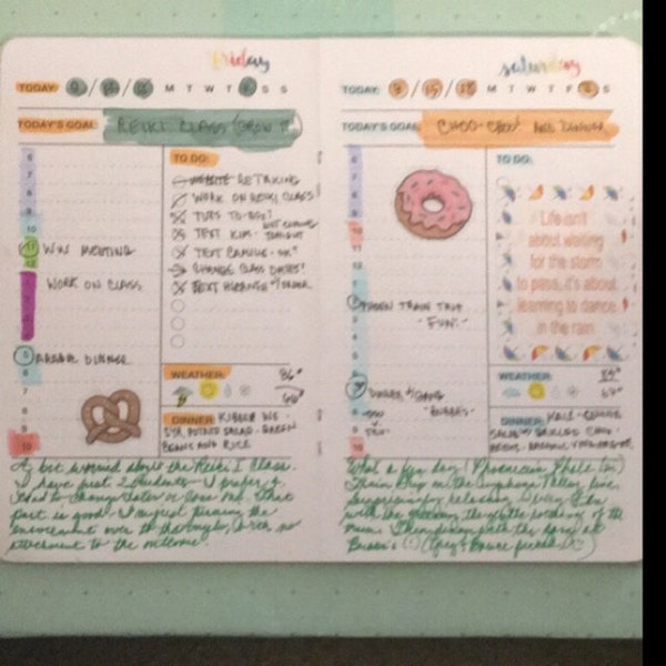 DAILY DOCKET Traveler's Notebook Insert - Choice of 23 Colors and 8 ...