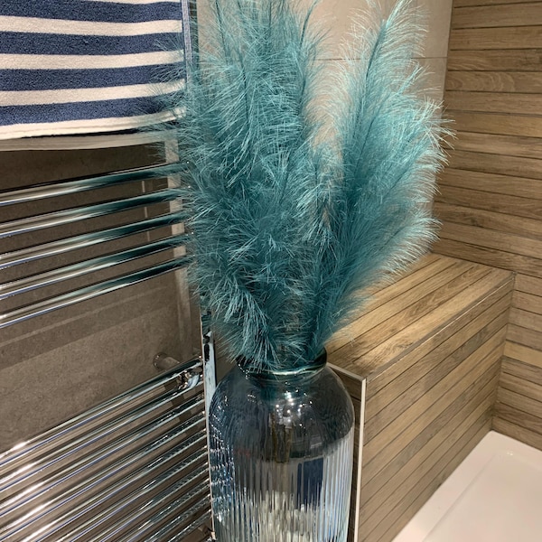 X3 STEMS 115cm Extra Large Tall Fluffy TAUPE Fake Faux Artificial ...