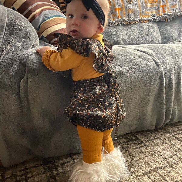 Children's Faux Fur Boot Cuffs/leg Warmers Also Hair Clips - Etsy