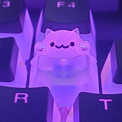 Catty Keycap bongo Cat Meme Inspired Bongo Cat Keycap Artisan Keycap ...