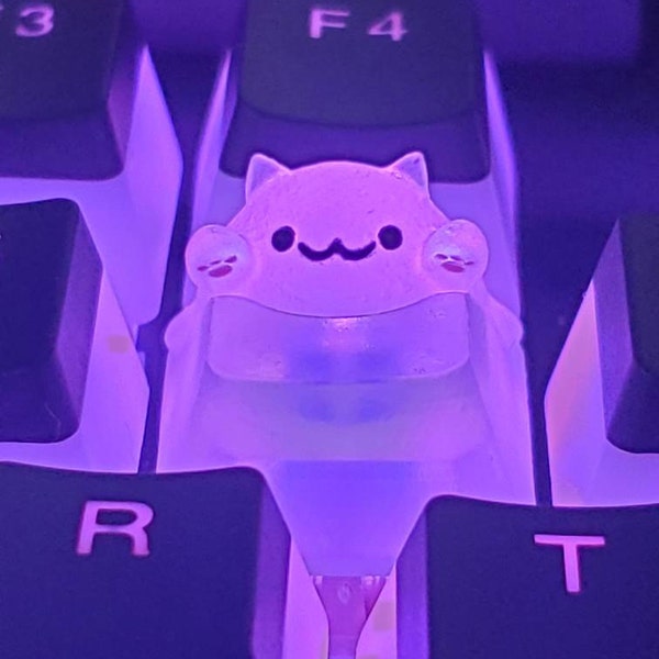 Catty Keycap (bongo Cat Meme Inspired) - Bongo Cat Keycap - Artisan ...