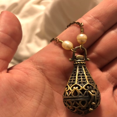 Perfume Necklace Poison Necklace Pill Box Necklace Prayer - Etsy