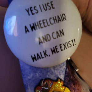 Dont Touch My Mobility Aid Button Pin Disability Button - Etsy