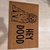 1426 Hey Dood Golden Doodle Dog Goldendoodle Doormat Labradoodle ...