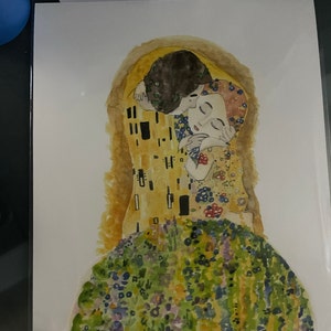 Grim Reaper and a Kite Watercolor Print - Etsy