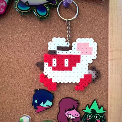 Waddle Dee With a Friend Heart Kirby Series Nintendo Magnet Perler Bead ...
