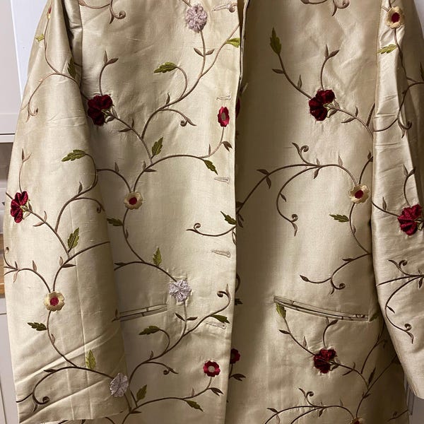 Women Wedding Jacket, Women Designer Silk Jacket, Jacket for Women ...