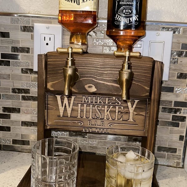 Personalized LED Light Wooden Bar Sign, Custom Embossed Wood Bar Sign ...