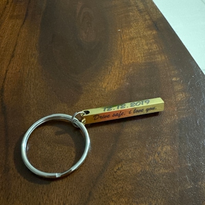 Personalized Keychain Metal Engraved Keychain Engraved Key Chain Custom ...