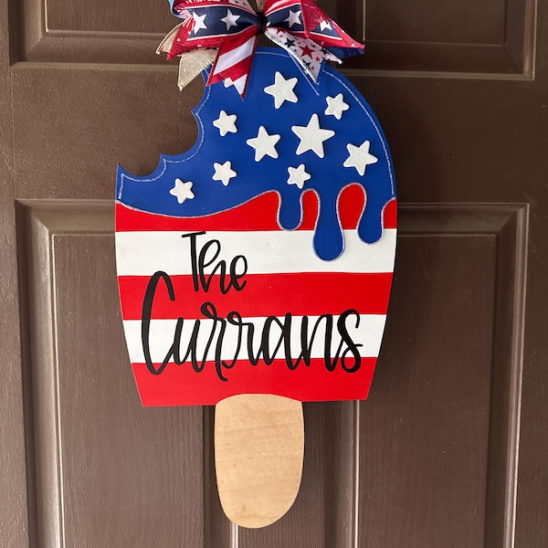 Popsicle Door Hanger, Ice Cream Door Hanger, Popsicle Decor, Summer ...
