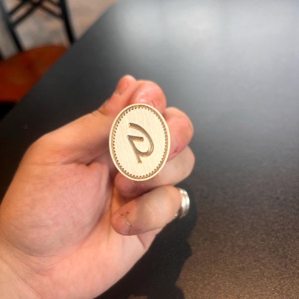 Custom Initials Oval Wax Seal Stamp: Personalized Monogram With Border ...