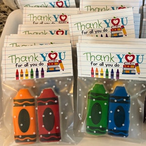Teacher THANK YOU Treat Bag Topper 4, 4.5, 5, 6 and 6.5 Teacher ...