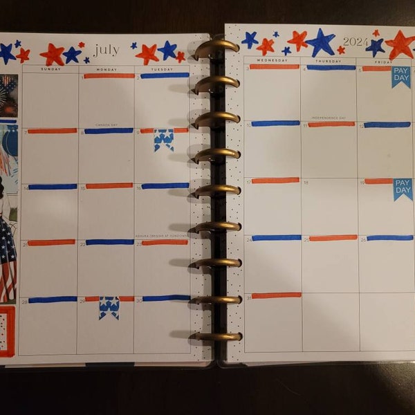 Monthly Amusement Park Printable Planner Stickers: Made to Fit the ...