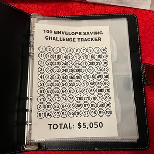 100 Envelopes Money Saving Challenge Book, 100 Envelope Challenge Book ...