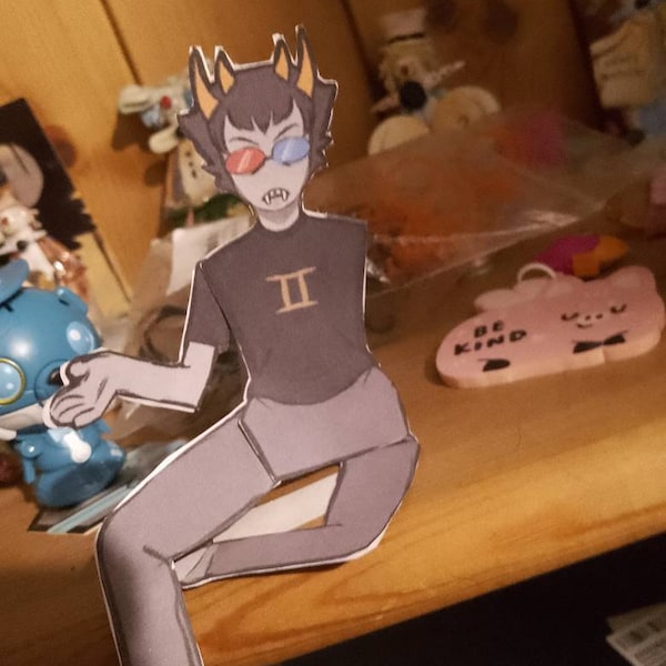 Printable DIY Sitting Sollux Homestuck Paper Craft - Etsy