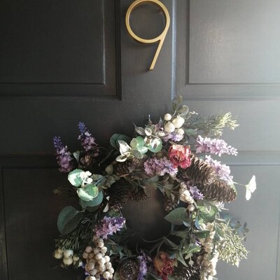 Gold Metal House Numbers/gold Floating House Numbers/ Brass House ...