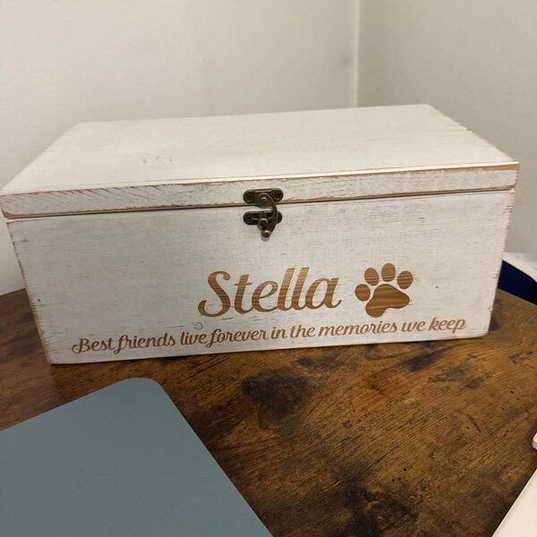 Cat Keepsake Box -cat Memorial Pet Urn -personalized Pet Urn -pet ...