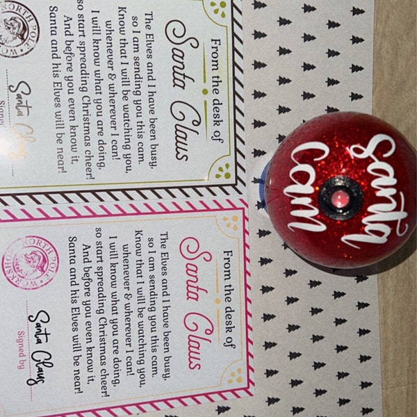 Santa Nightlight Letter, Santa Cam Letter, Santa Nightlight, Santa ...