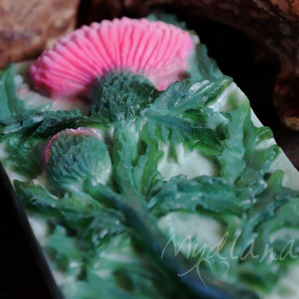 THISTLE SILICONE MOLD for Soap Making and Other Crafts, Flexible Sturdy ...