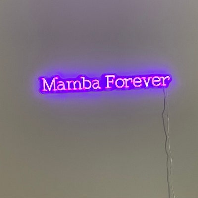 Mamba Forever Neon Sign, Basketball Neon Sign, Sport Neon Wall Art, LED ...