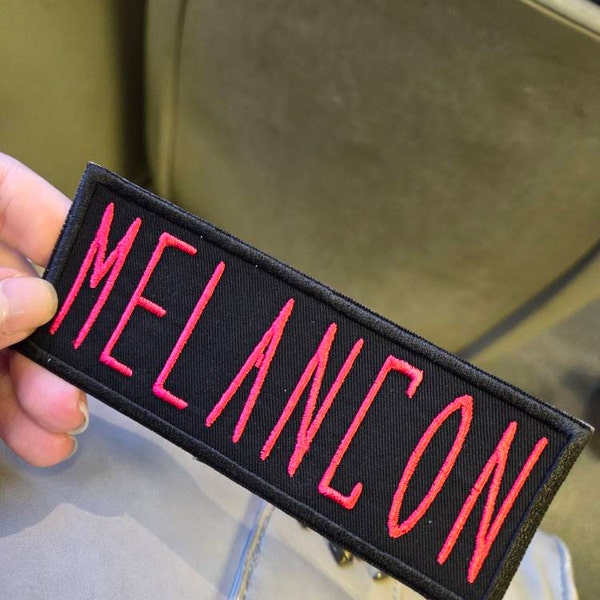 1 Line, Custom Embroidered, Biker, Name Tag, PATCH Iron on or Sew on ...