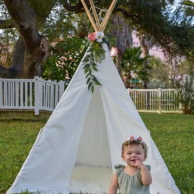 Teepee Topper Teepee Toppers Felt Flower Teepee Topper Teepee Decor ...