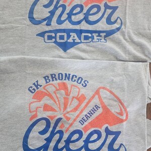 Glitter Cheer Shirt,cheer Coach Shirt,cheerleader Shirt,custom Name ...