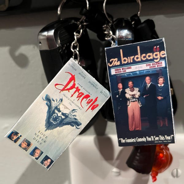 Mini Horror VHS Keychain | Movie Keychain | Horror Movie Bag Backpack ...