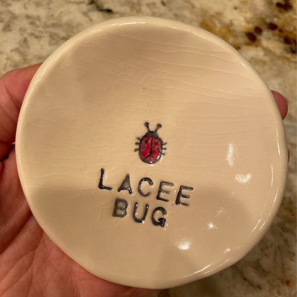 Ceramic Ladybug Trinket Dish - Etsy