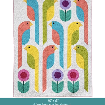 A Gathering Quilt Pattern, Complete Block of the Month Pattern Set by ...