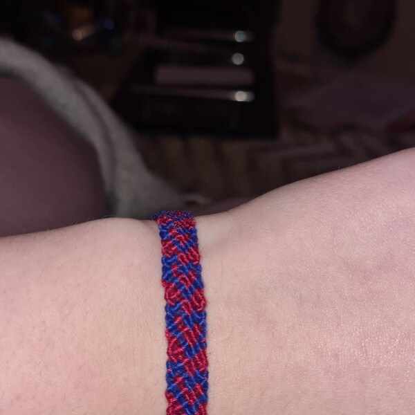 Handmade Personalised/custom Embroidery Bracelet | 12 Hearts Design ...