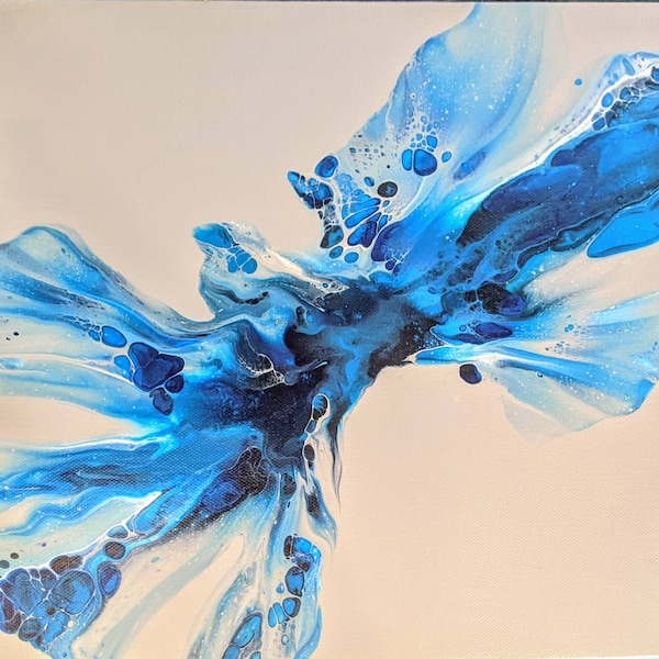 Original Acrylic Dutch Pour Painting, Abstract Fluid Art, Wall Art on ...