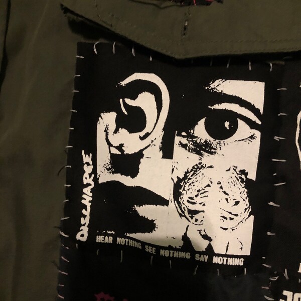 Fear Patch,punk Patch,punk Clothing,antifa Patch,political Patch ...