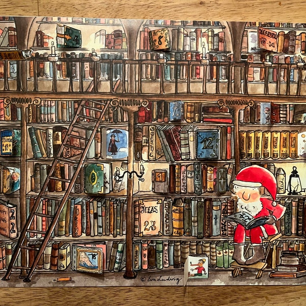 Advent Calendar Library - Etsy