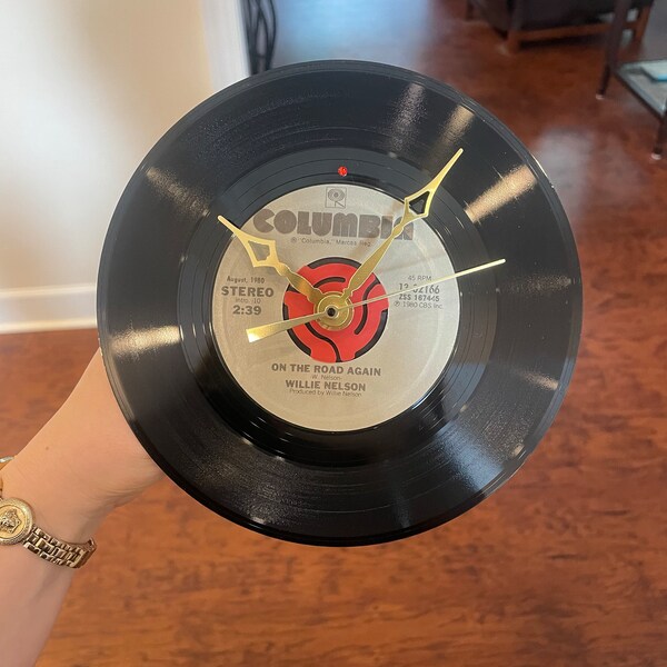 Recycled THE MONKEES 7 Record Last Train to Clarksville Record Clock - Etsy