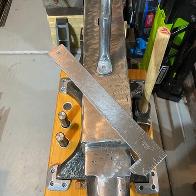 Simple Workbench Holdfast, 3/4 or 1 Hole. Hand Forged by Black Bear ...