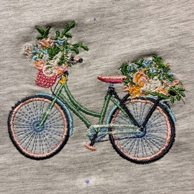 Bike Embroidery Designs Bicycle Embroidery Design Machine Embroidery ...